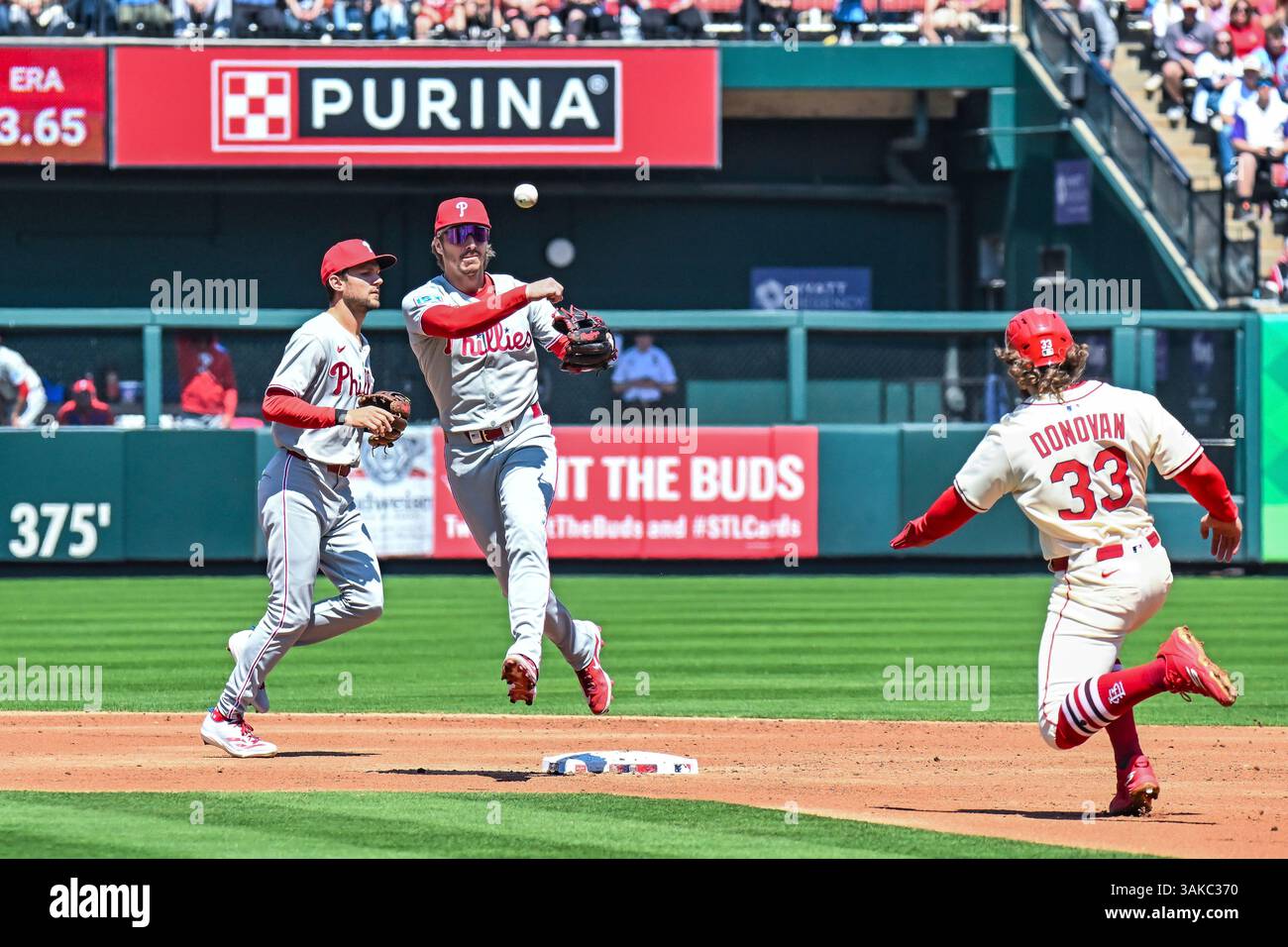 ST. LOUIS, MO - APR 12: Philadelphia Phillies second baseman Bryson ...