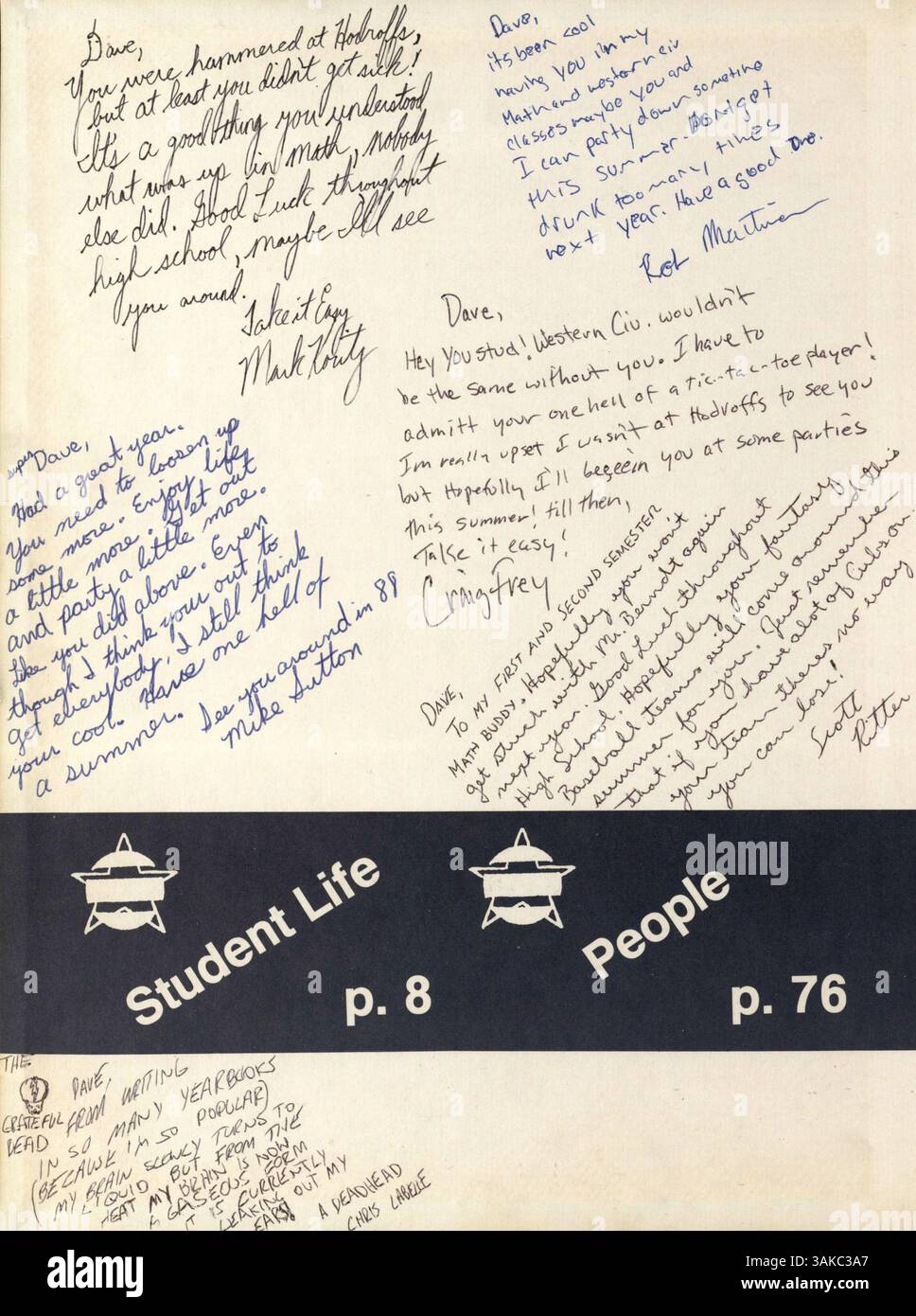 The 1988 St. Louis Park High School Yearbook, Echowan, captures student ...