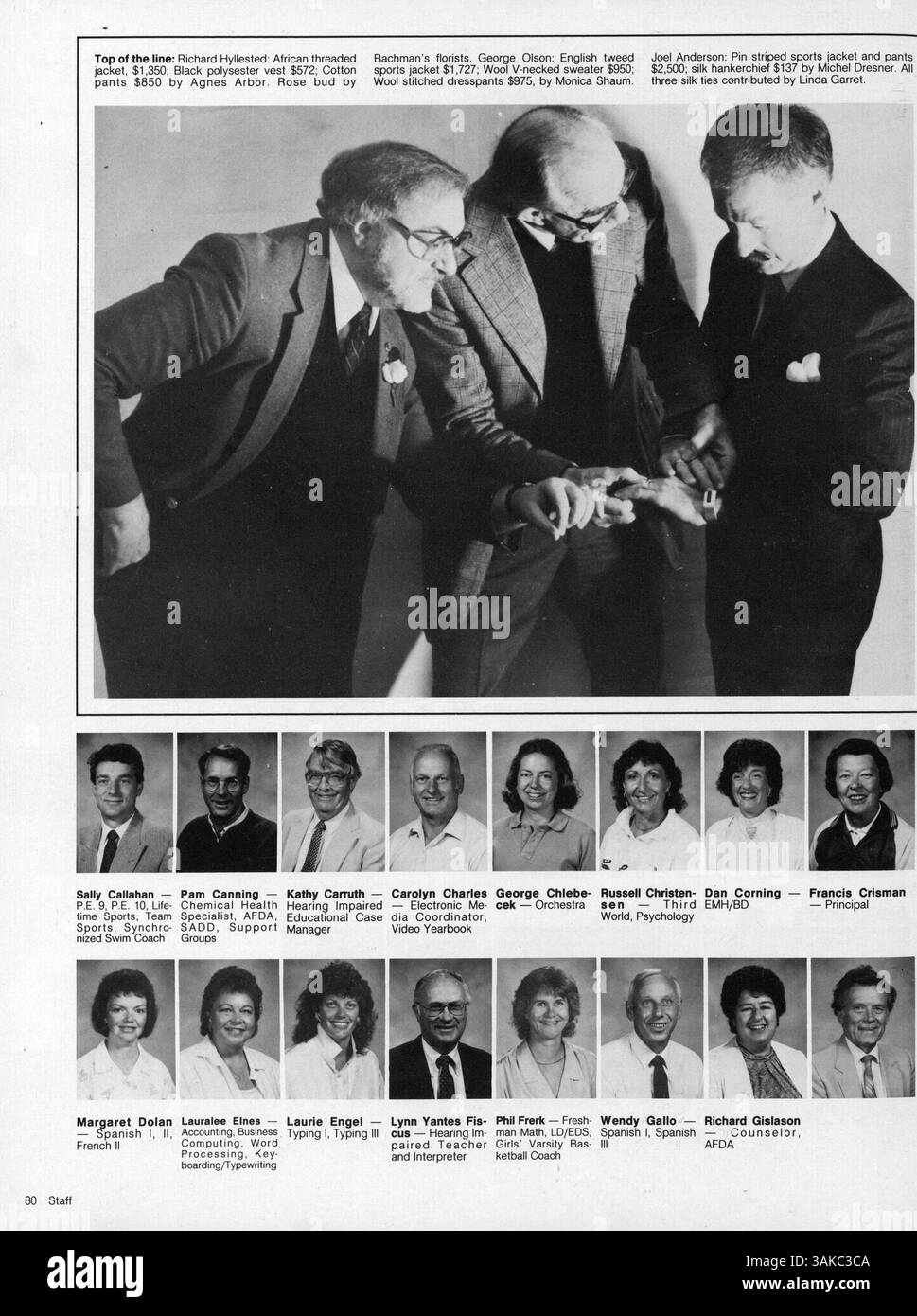 The 1988 St. Louis Park High School yearbook, Echowan 1988, documents ...