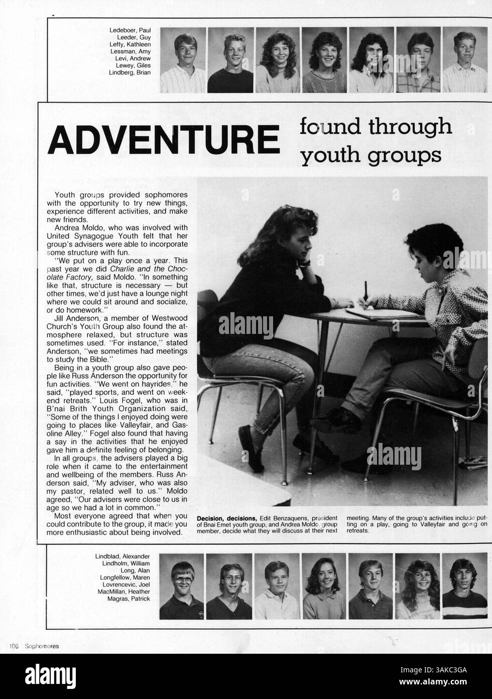 St. Louis Park High School's 1988 yearbook captures key moments of the ...