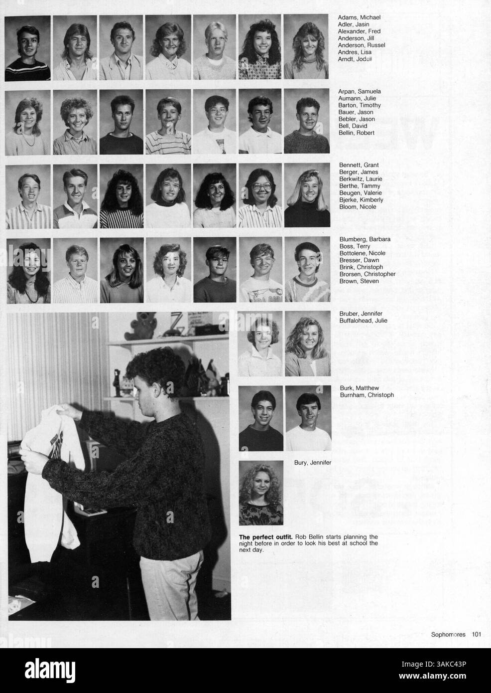 St. Louis Park High School's 1988 yearbook, 'Echowan', documents the ...