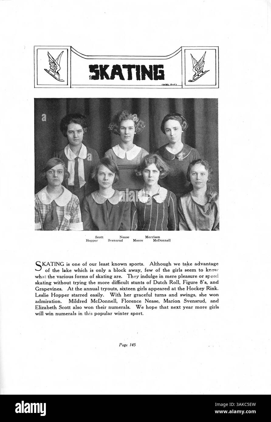 The 1922 edition of West High's Hesperian yearbook records the major ...