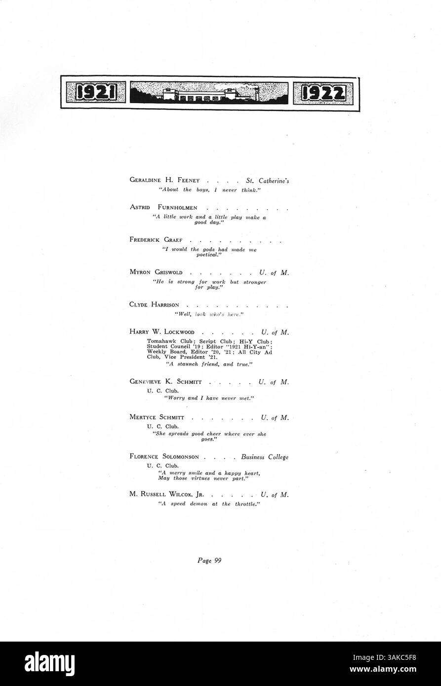 The 1922 'Hesperian' yearbook from West High School details school life ...