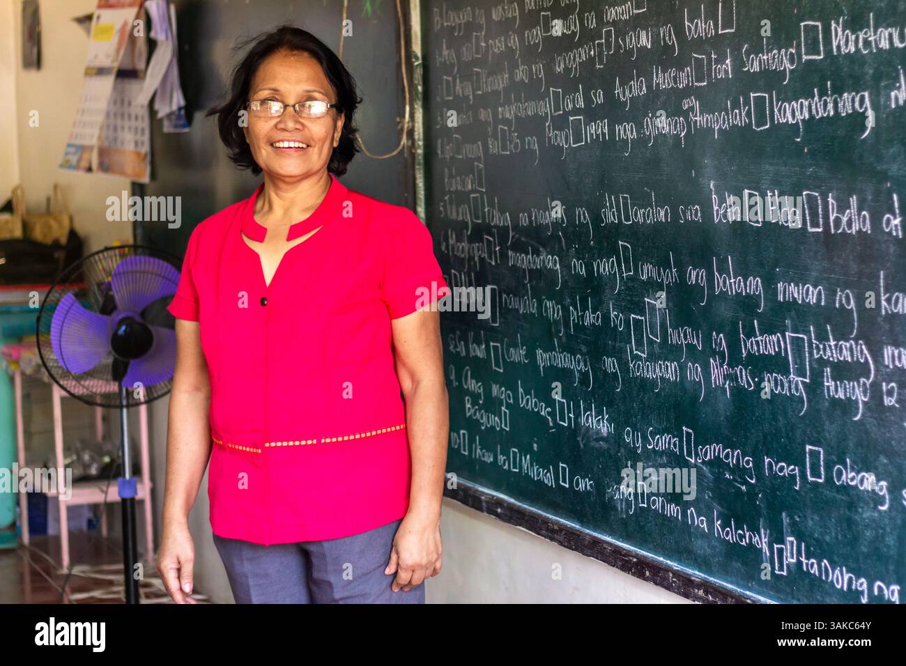 A portrait of a public school teacher in Batangas, Philippines ...