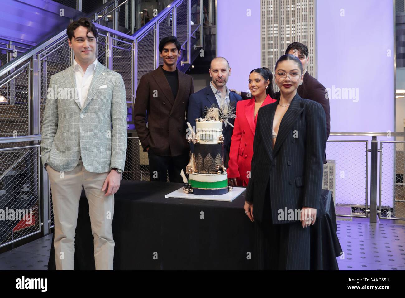 NEW YORK, NEW YORK – APRIL 11, 2025: Linedy Genao, Austin Colby ...