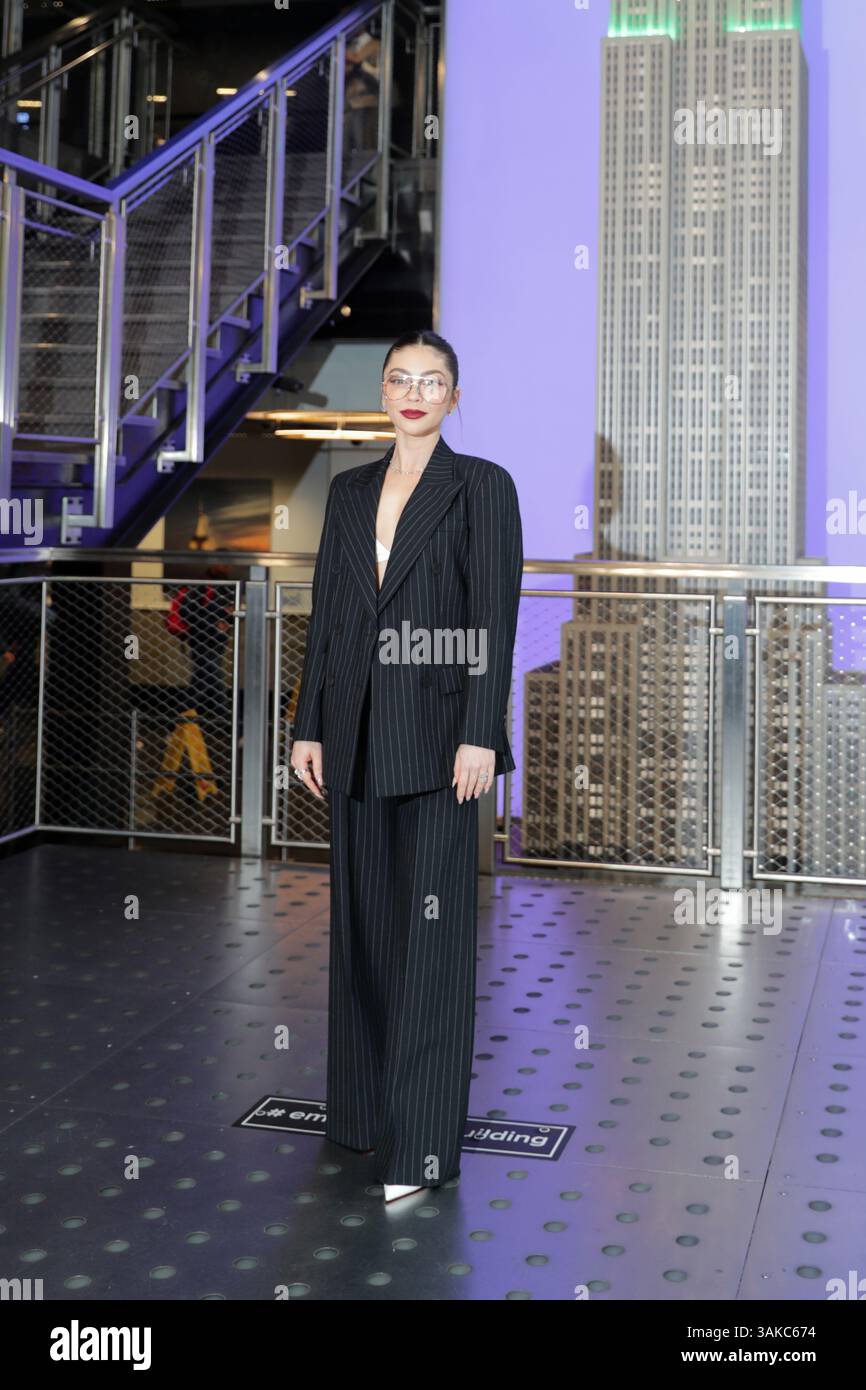 NEW YORK, NEW YORK – APRIL 11, 2025: Linedy Genao, Austin Colby ...