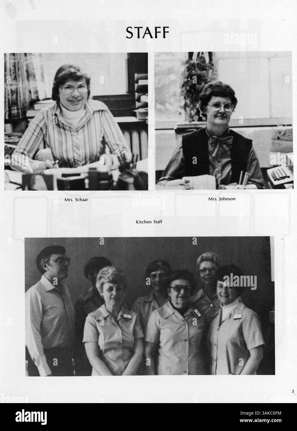 The 1982 'Images 82' yearbook from Blake Middle School records the key ...