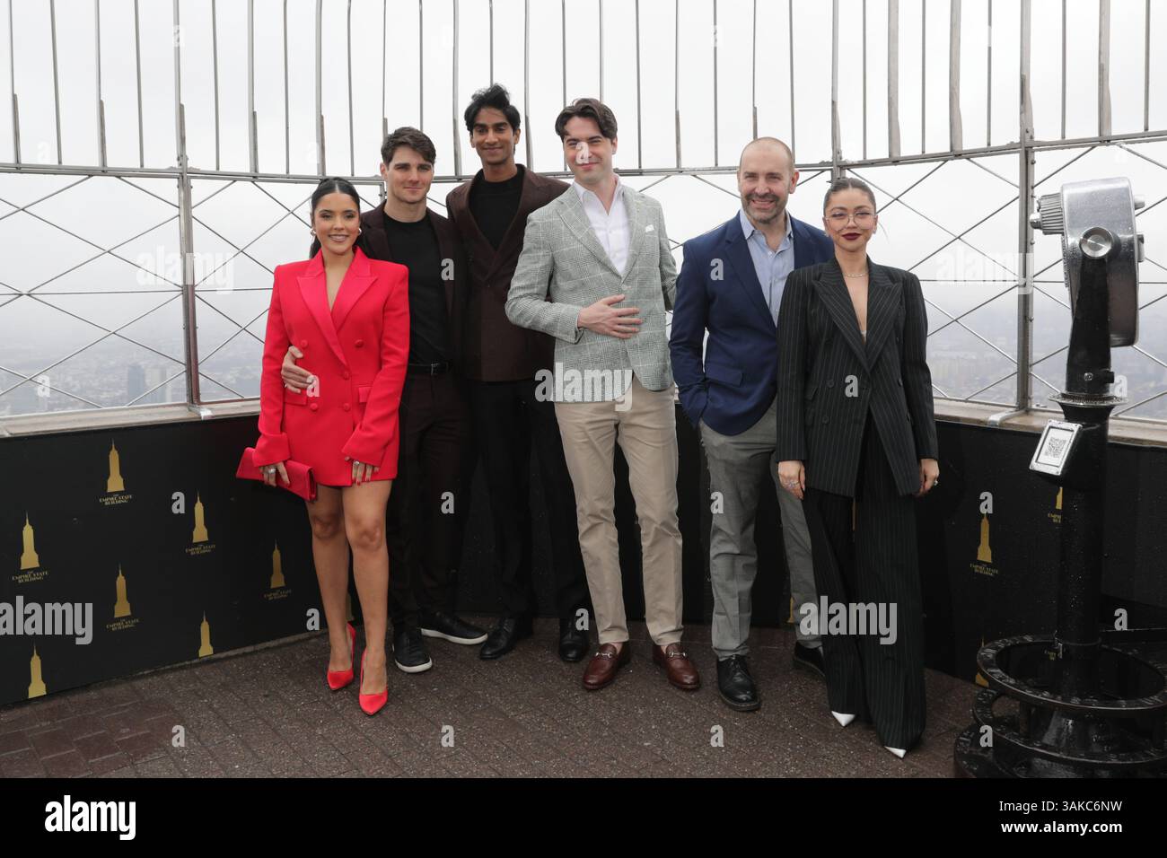 NEW YORK, NEW YORK – APRIL 11, 2025: Linedy Genao, Austin Colby ...