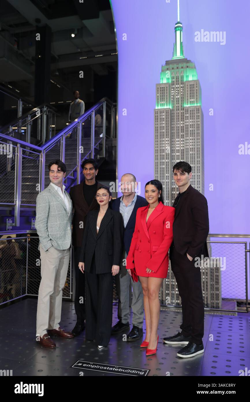 NEW YORK, NEW YORK – APRIL 11, 2025: Linedy Genao, Austin Colby ...