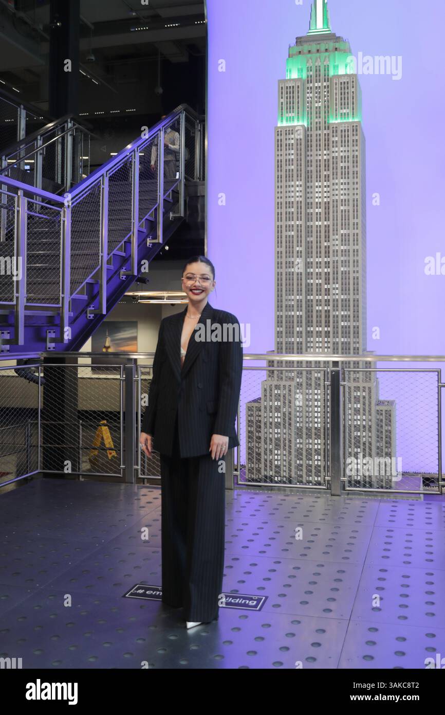 NEW YORK, NEW YORK – APRIL 11, 2025: Linedy Genao, Austin Colby ...