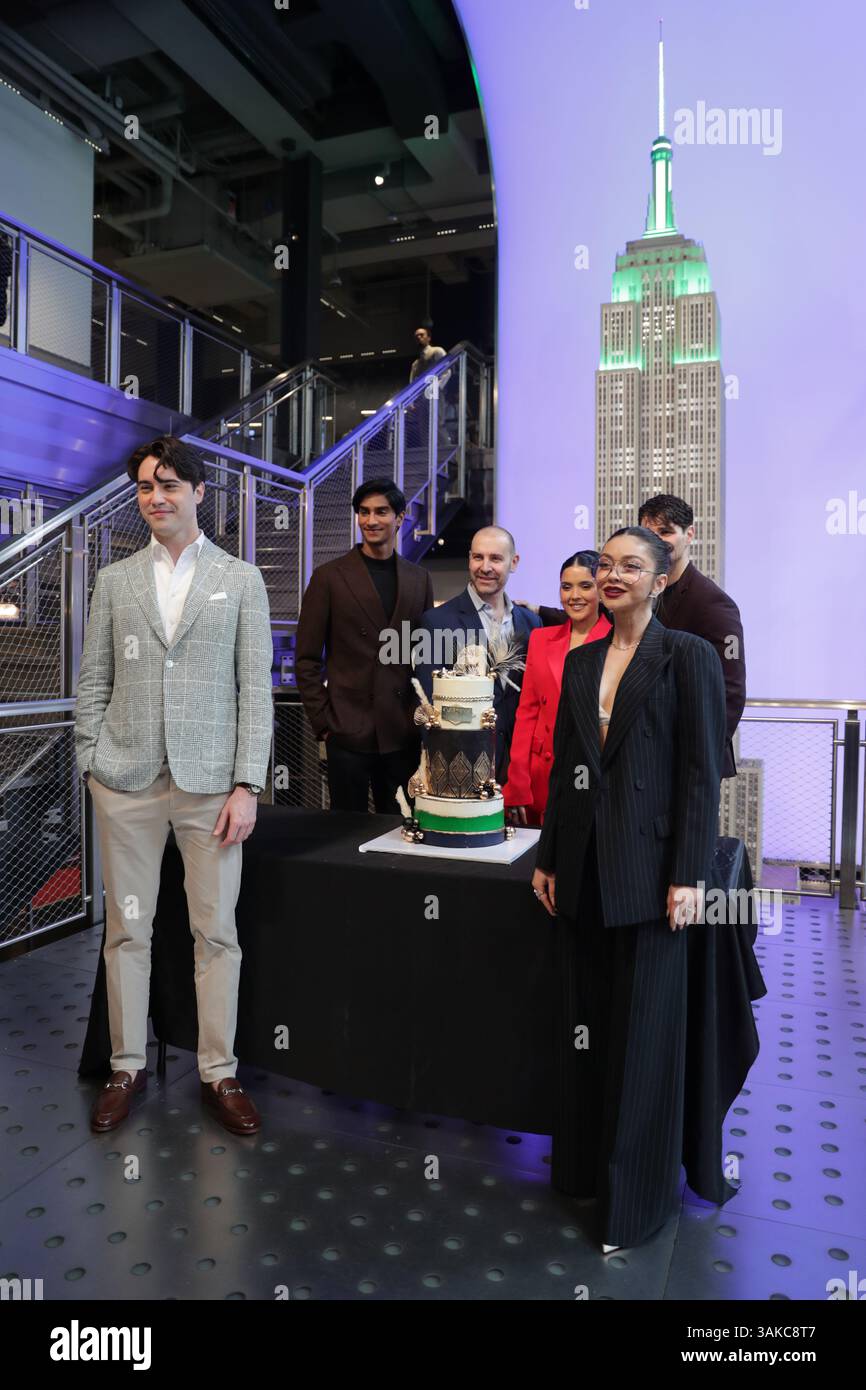 NEW YORK, NEW YORK – APRIL 11, 2025: Linedy Genao, Austin Colby ...