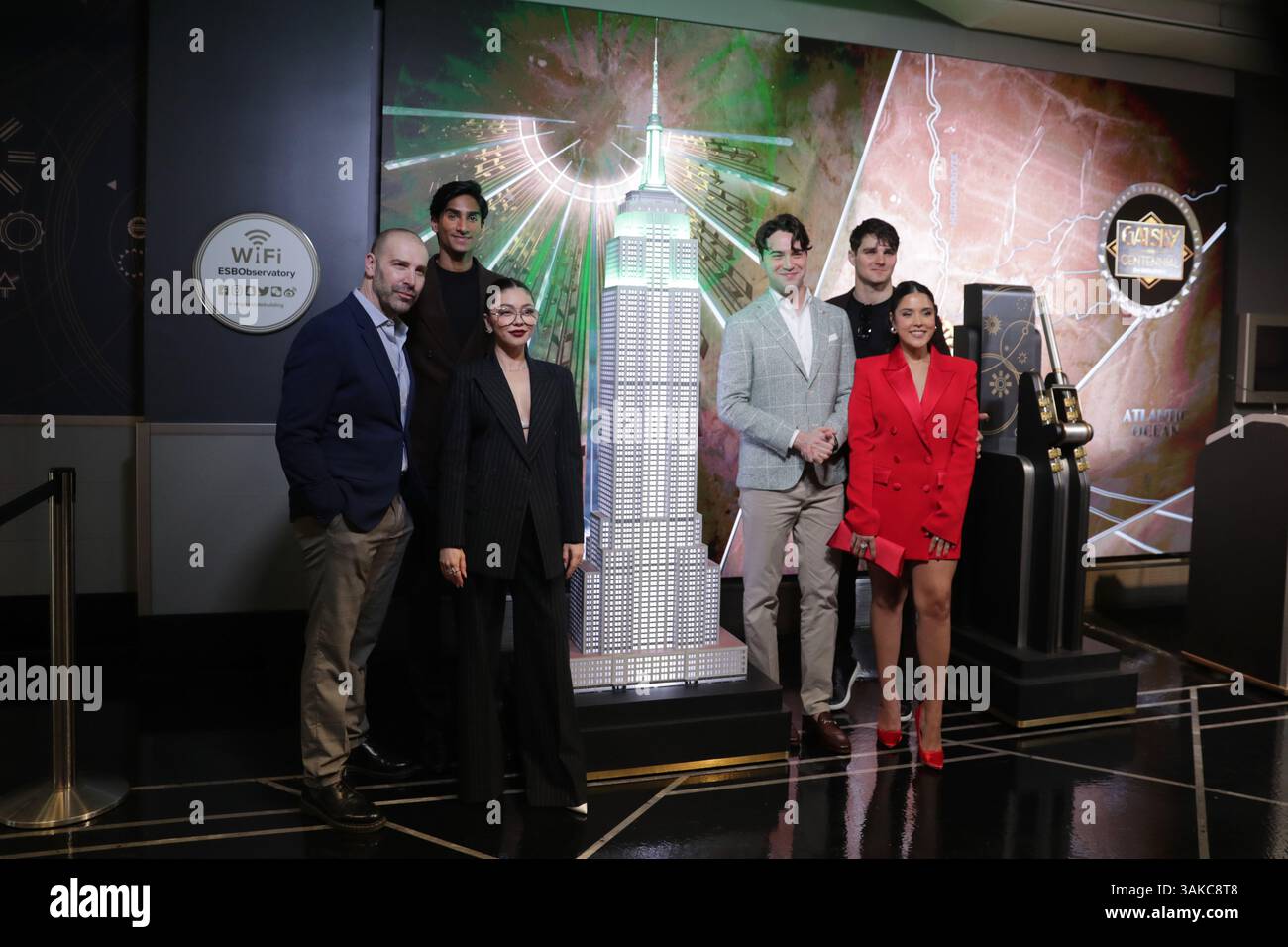 NEW YORK, NEW YORK – APRIL 11, 2025: Linedy Genao, Austin Colby ...