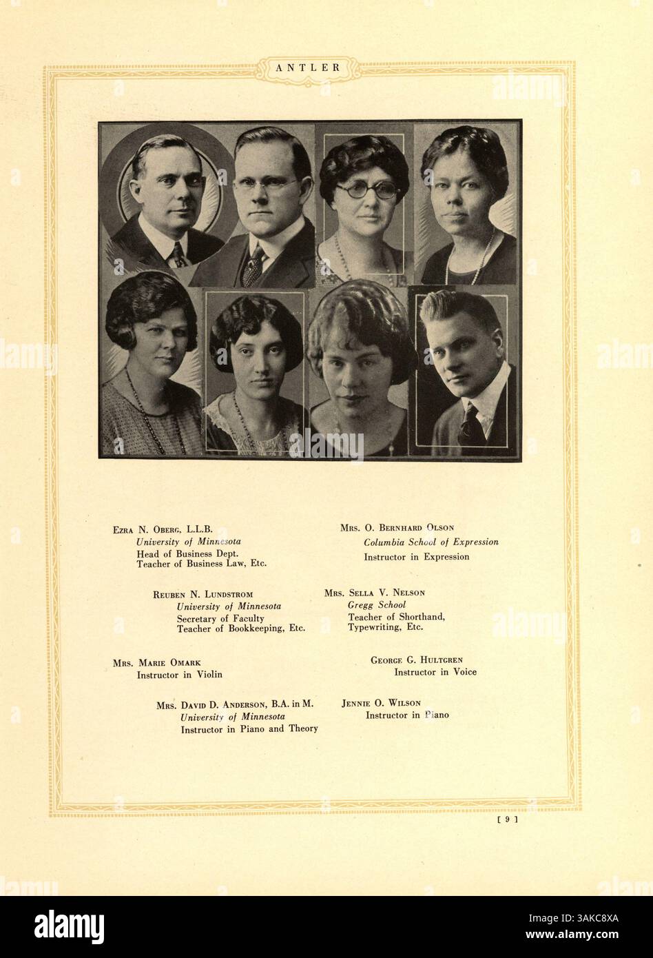 The Antler 1925 yearbook from Minnehaha Academy captures the activities, achievements, and ...