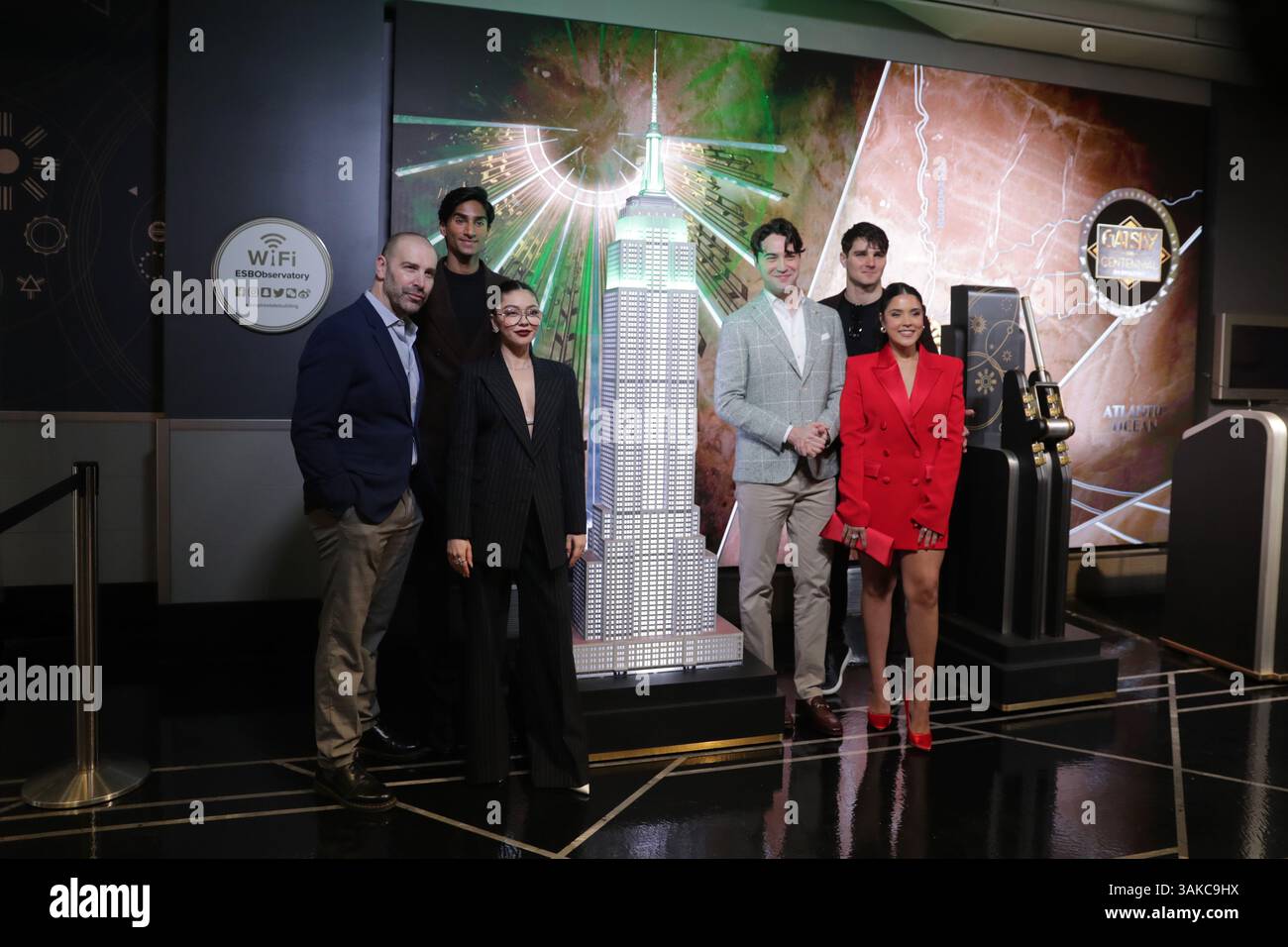 NEW YORK, NEW YORK – APRIL 11, 2025: Linedy Genao, Austin Colby ...