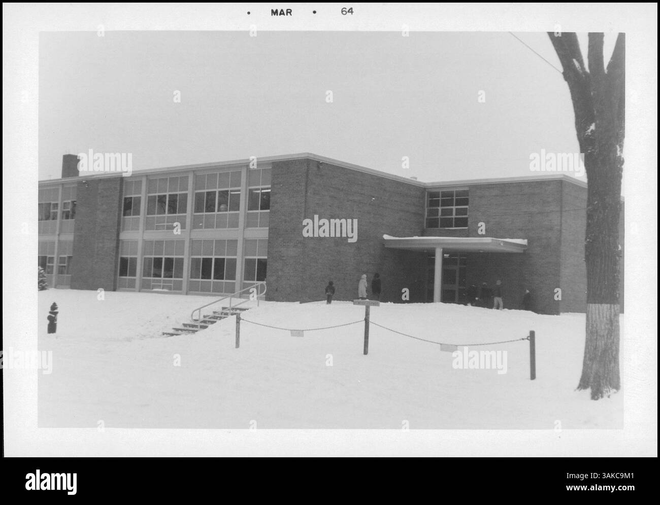 Completed in 1963, the Hall Elementary School addition included six ...