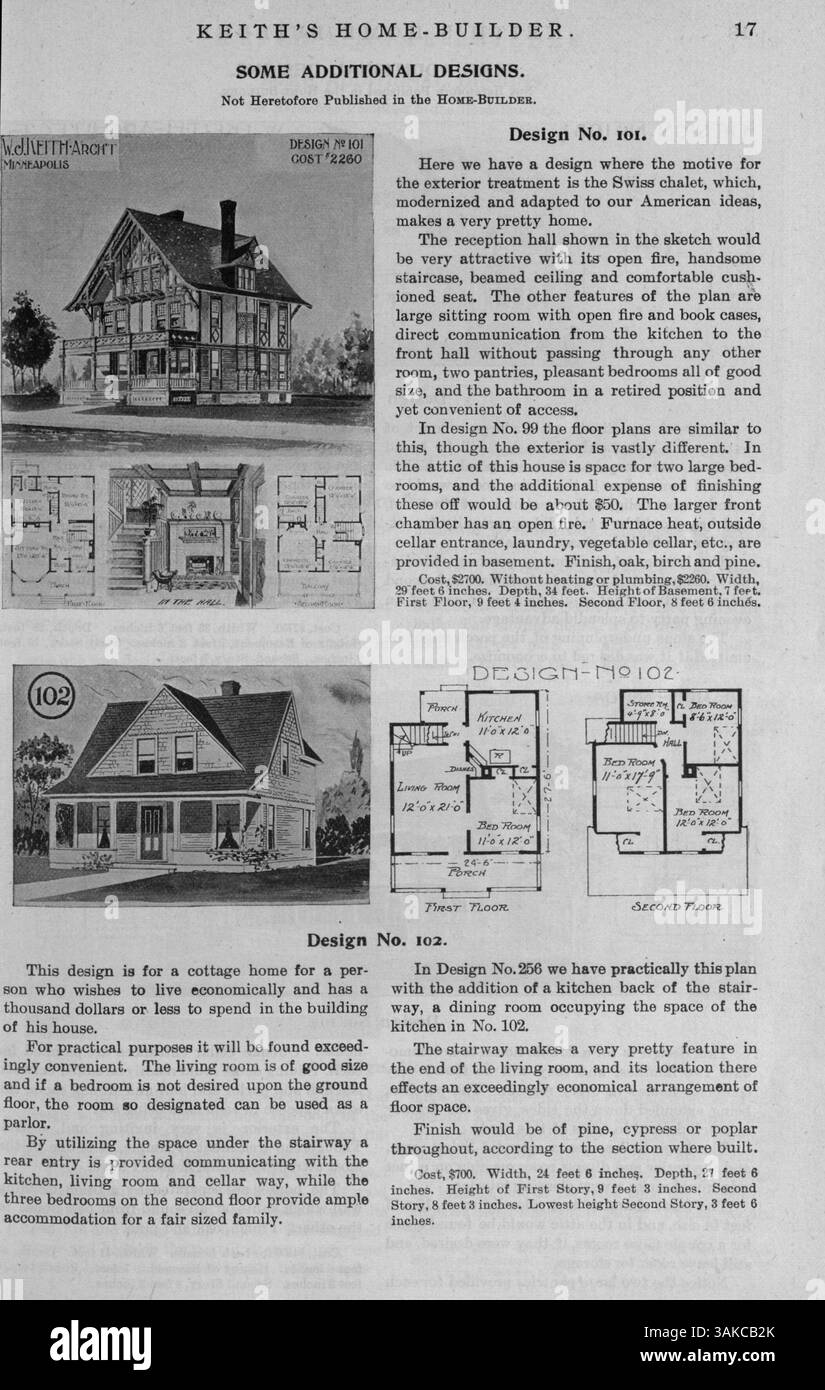 The 1900 edition of 'Keith's Home-Builder,' published by Walter J ...
