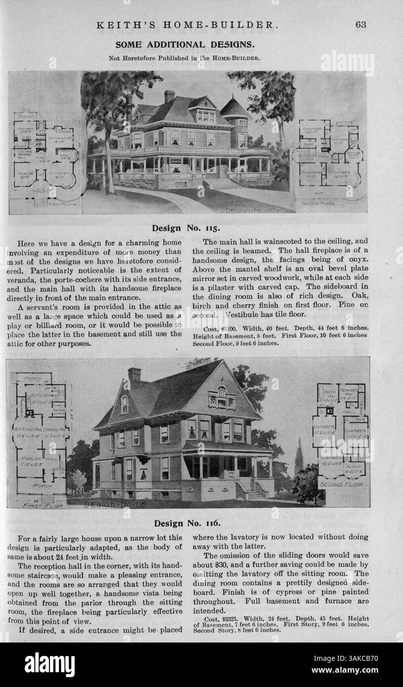 The 1900 edition of Keith's Home-Builder, published by Walter J. Keith ...
