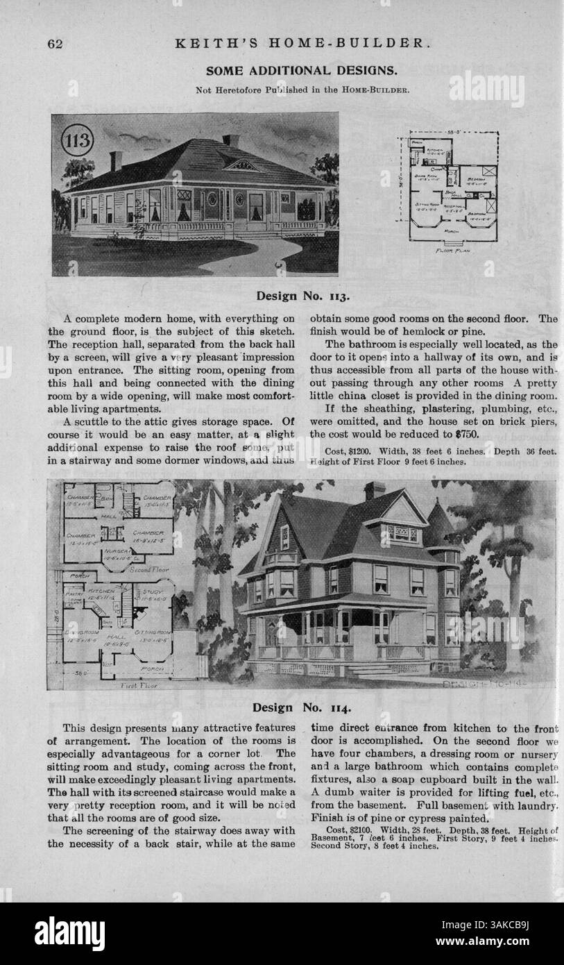 Keith's Home-Builder, published monthly by Walter J. Keith in 1900 ...
