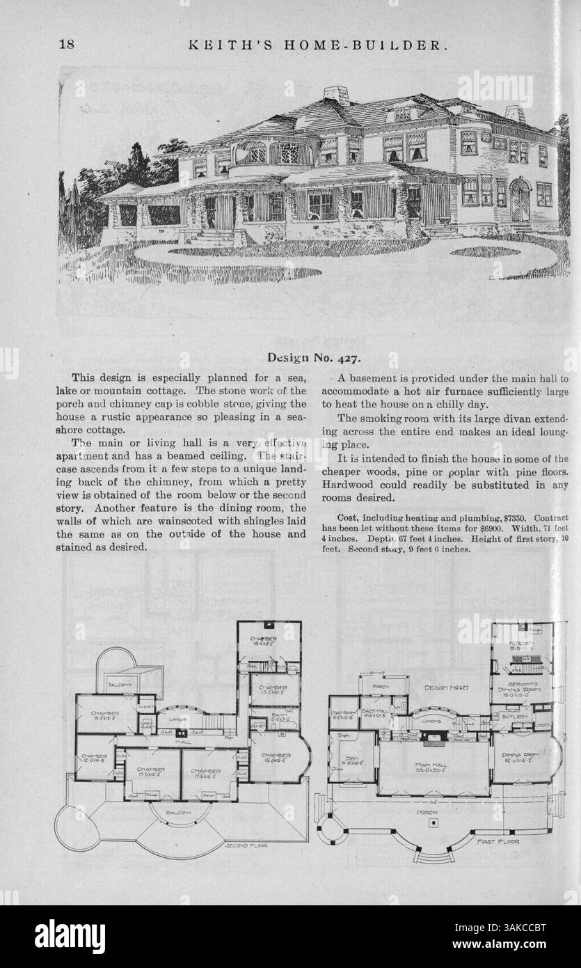 Keith's Home-Builder, a 1900 magazine by Walter J. Keith, provides ...