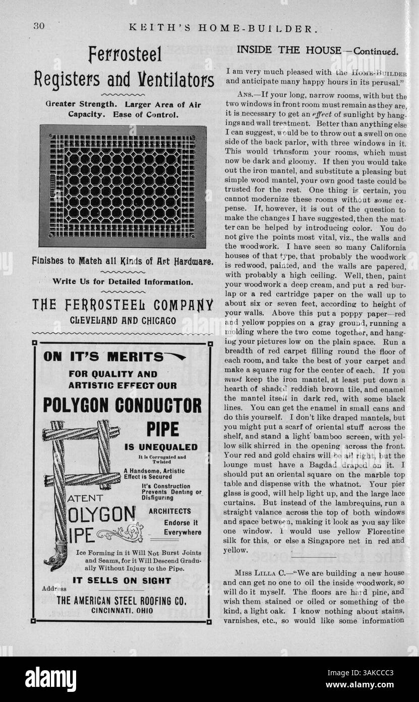 1900 home designs Black and White Stock Photos & Images - Alamy