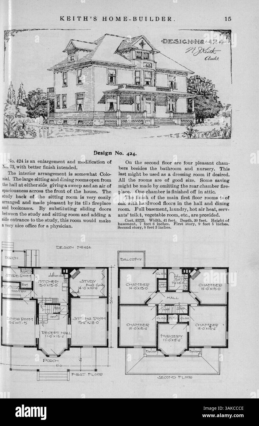 Keith's Home-Builder, published in 1900 by Walter J. Keith, offers ...