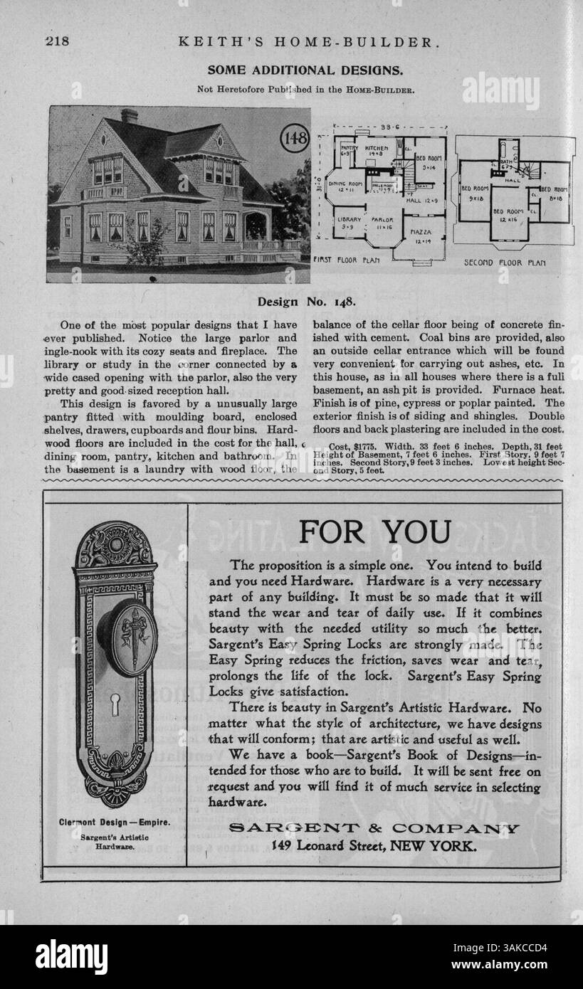 Keith's Home-Builder was published in 1900 by Walter J. Keith ...