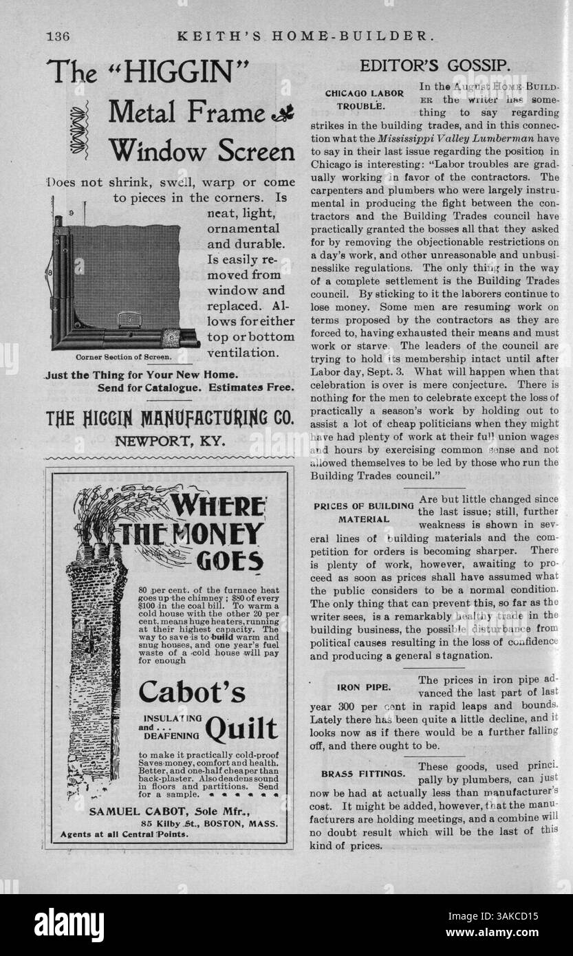 Keith's Home-Builder, 1900, is a publication that features house ...