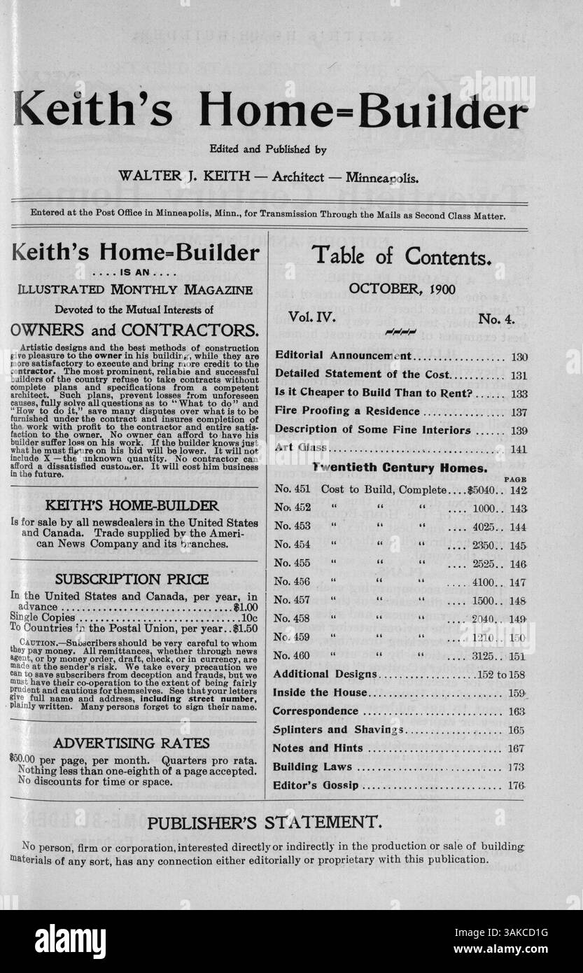 Keith's Home-Builder, 1900, offers a comprehensive selection of home ...