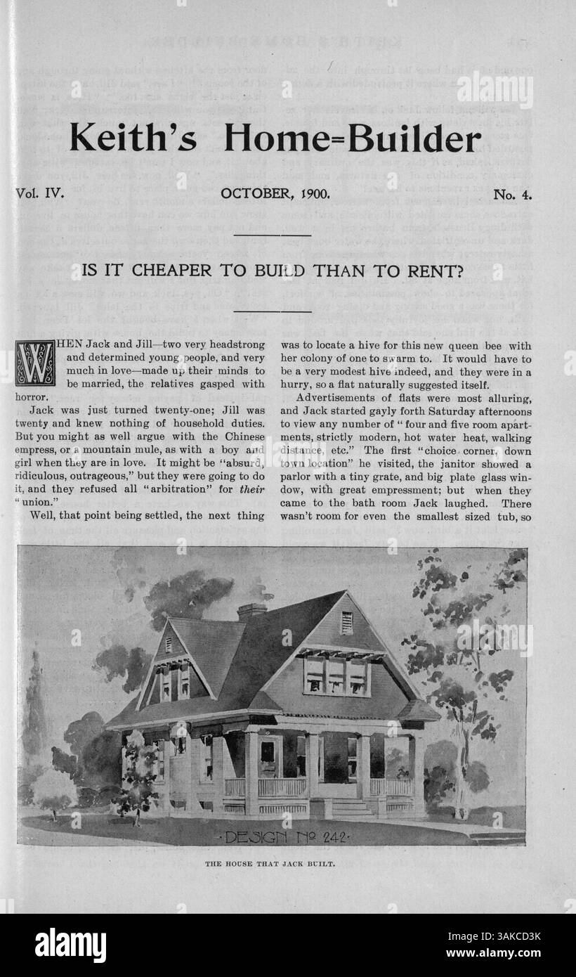 Keith's Home-Builder, a magazine published by architect Walter J. Keith ...