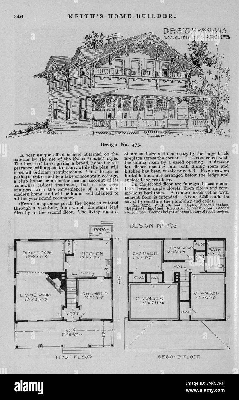 Keith's Home-Builder, a 1900 publication, showcases house designs ...