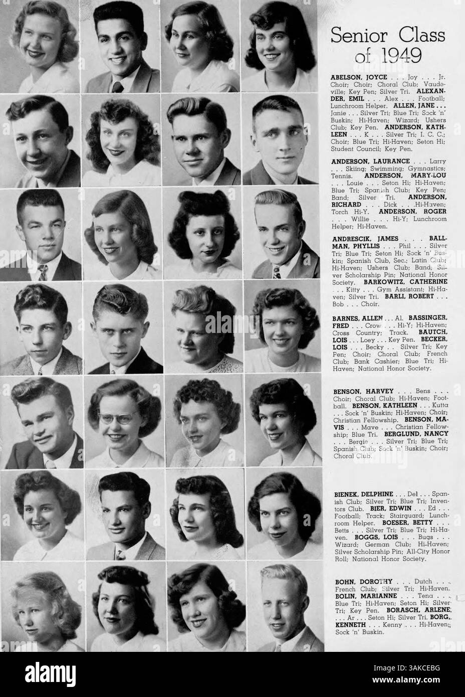 The 1949 edition of the Edison Yearbook, Wizard, highlights student ...