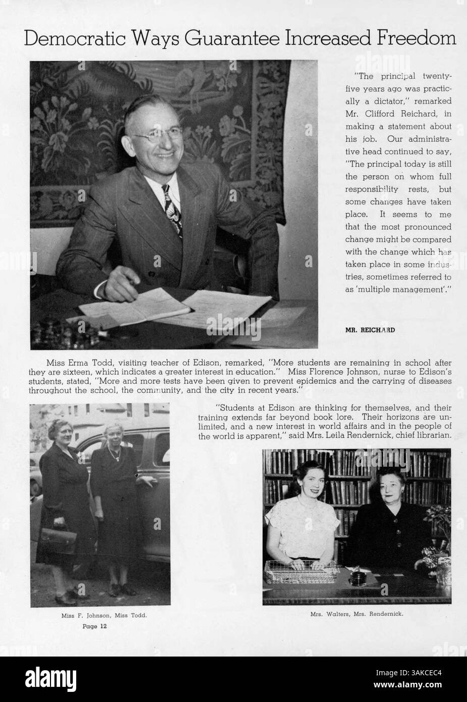 The 1949 Edison Yearbook, titled Wizard, offers a visual and written ...