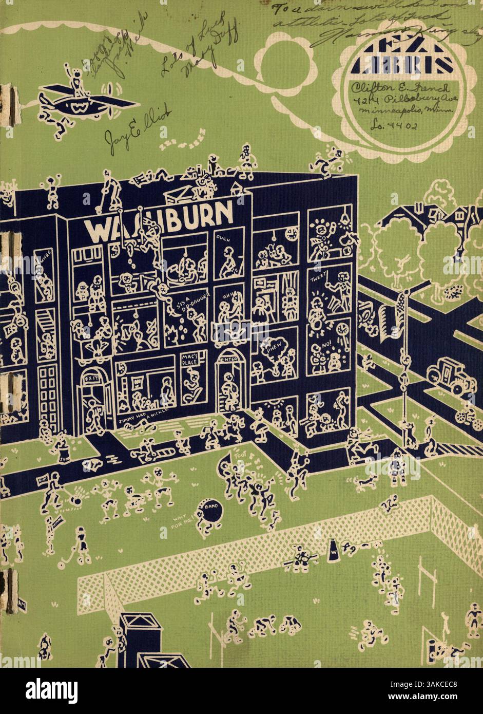The 1934 Washburn High School yearbook, titled 'Wahian', captures the ...