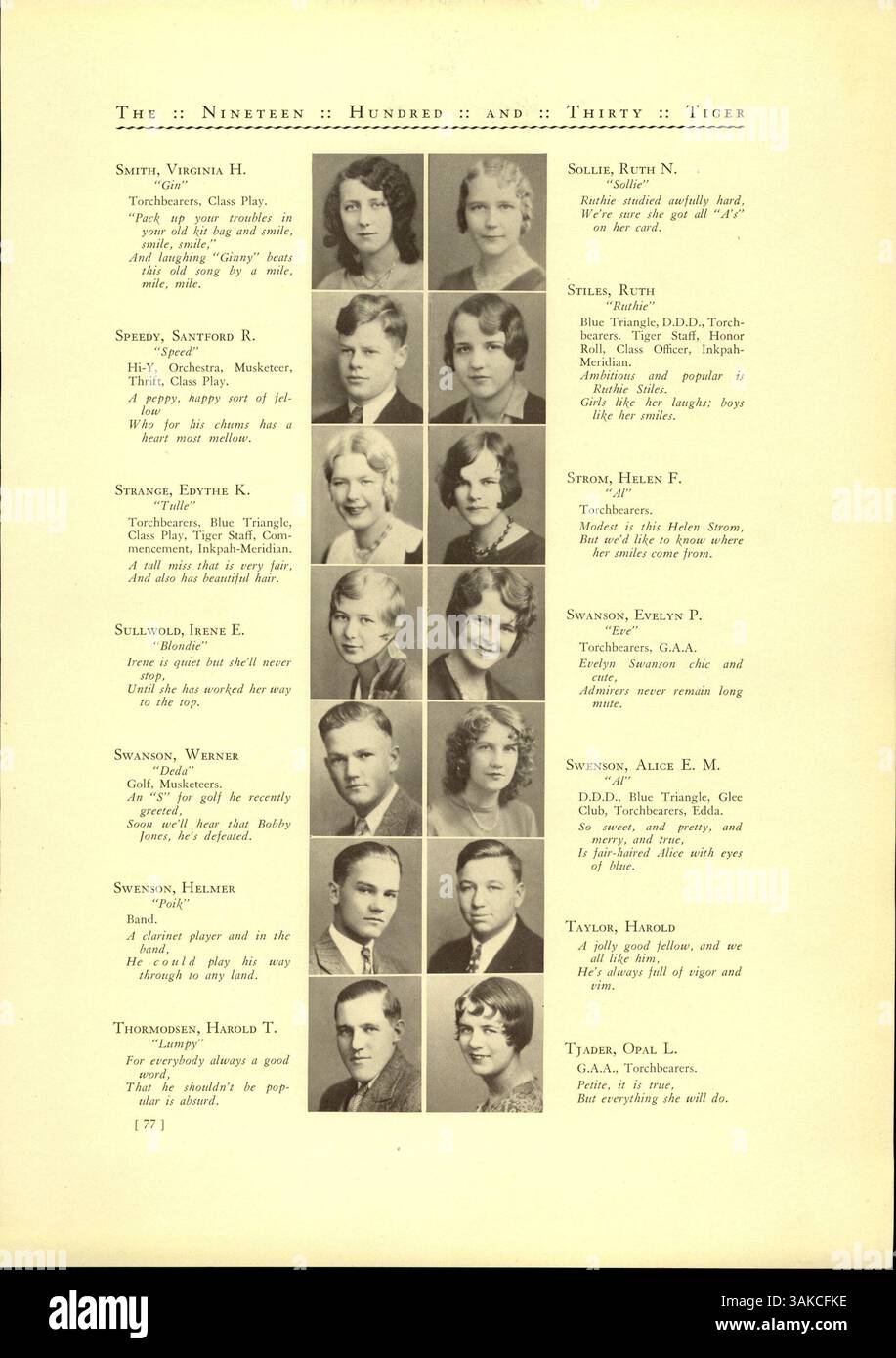 The 1930 edition of the South High Yearbook captures important moments ...