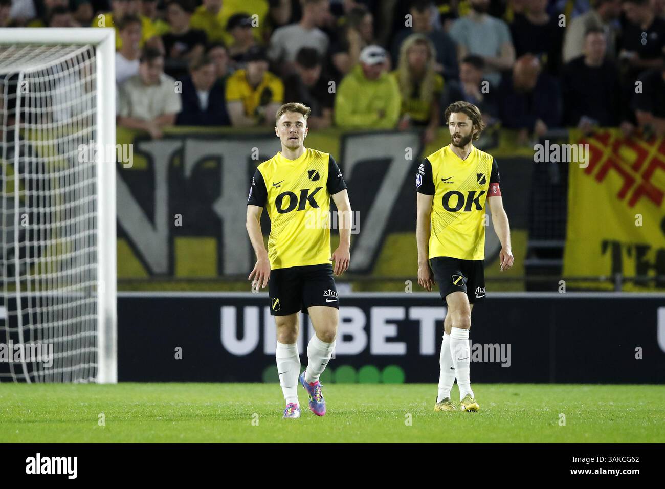 BREDA - (l-r) Max Balard of NAC Breda, Jan van den Bergh of NAC Breda ...