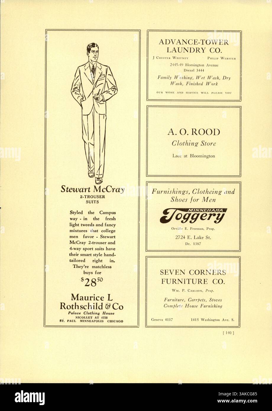 This yearbook from South High School in 1930 features student portraits ...