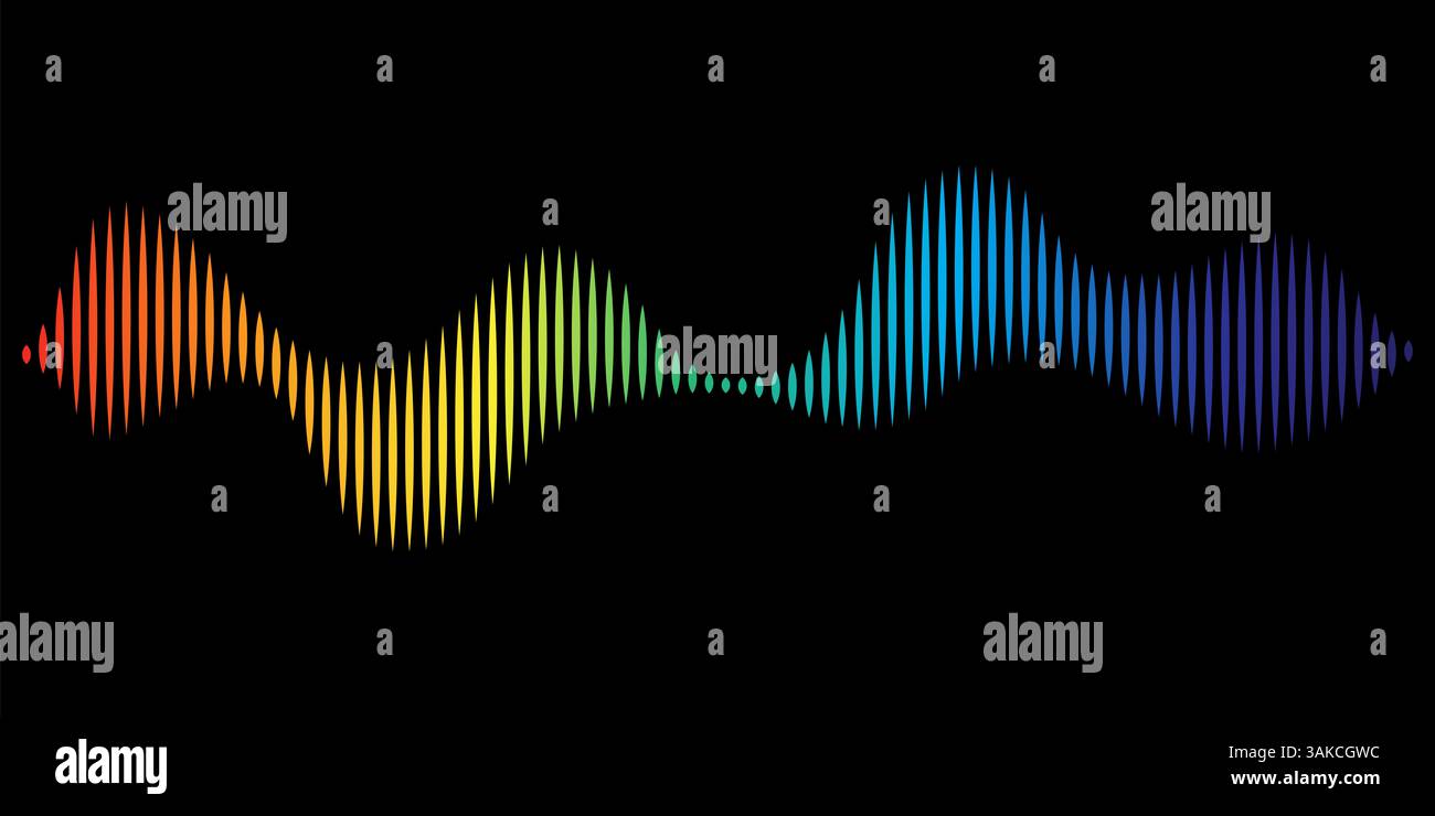 Digital EQ Music Equalizer. Sound Wave Design Element. Speaking Sound ...