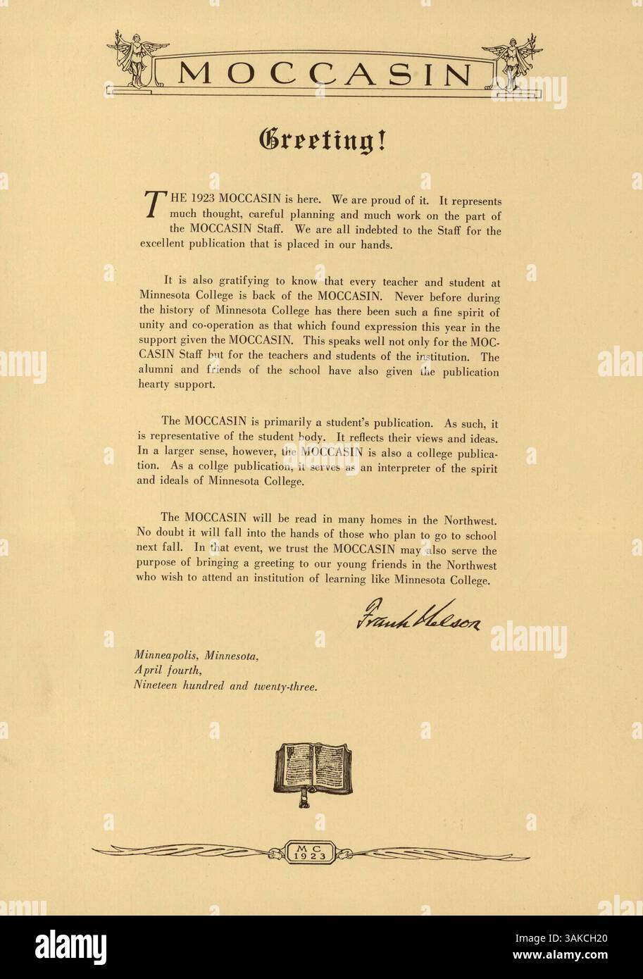 1920s college yearbooks hi-res stock photography and images - Alamy