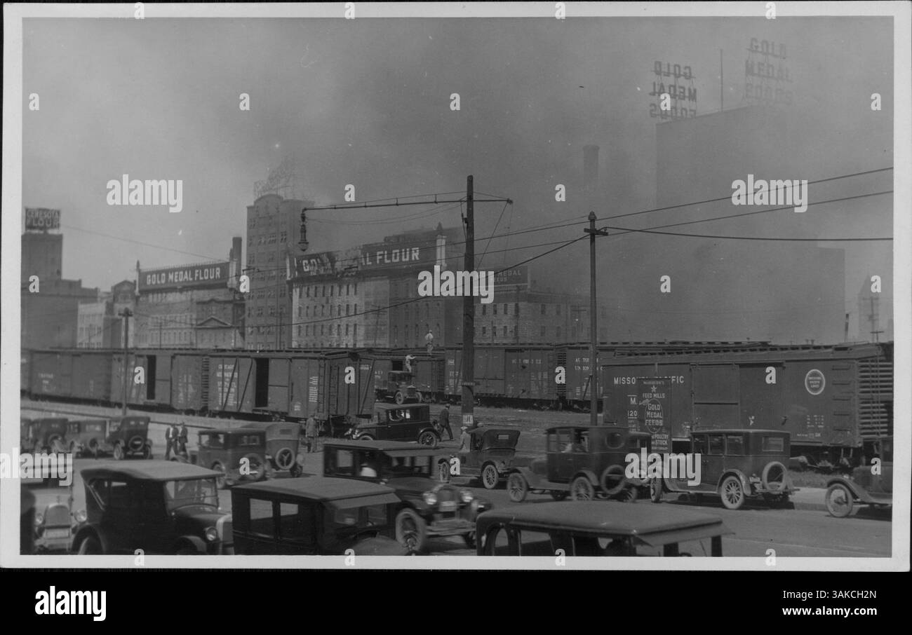 The Washburn Crosby Mill Fire, caused by an explosion at the A Mill ...