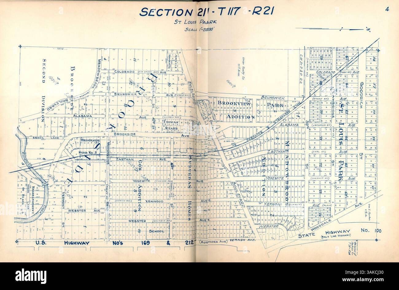This comprehensive atlas includes detailed maps for St. Louis Park and ...