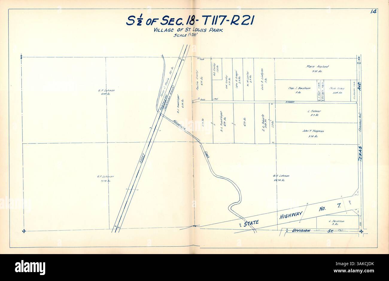This atlas contains detailed maps of St. Louis Park and Morningside ...