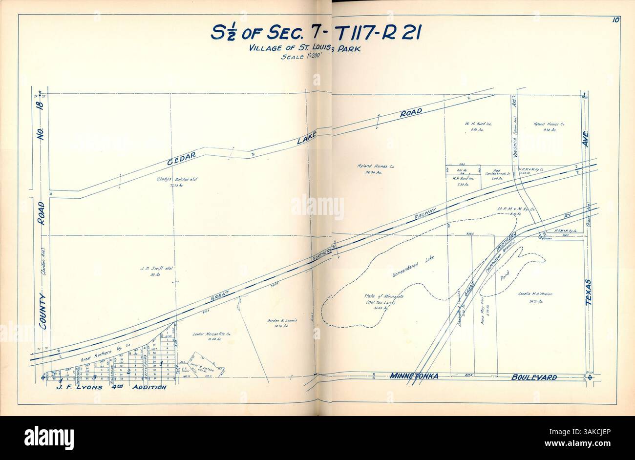 The 'Atlas of St. Louis Park and Morningside' maps property ownership ...