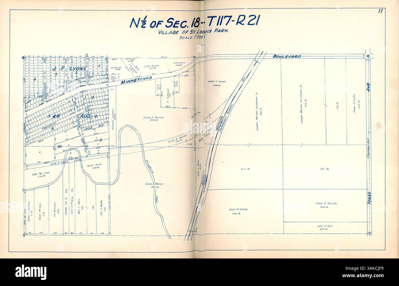 Containing detailed maps of St. Louis Park and Morningside, later ...