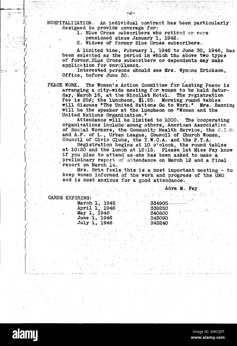 This weekly bulletin from 1946 informed Minneapolis Public Library ...