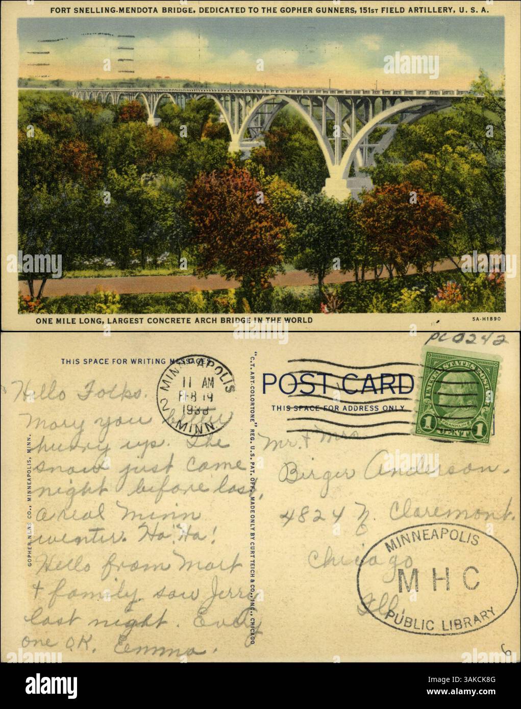 The Fort Snelling Mendota Bridge is the largest concrete arch bridge in ...