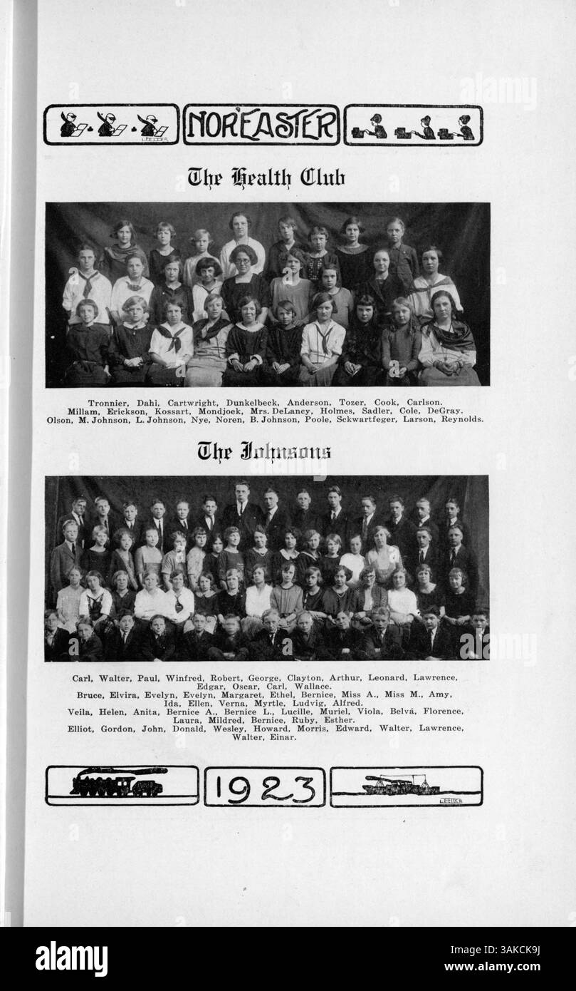 The 1923 Nor'Easter yearbook from Edison High School documents the ...