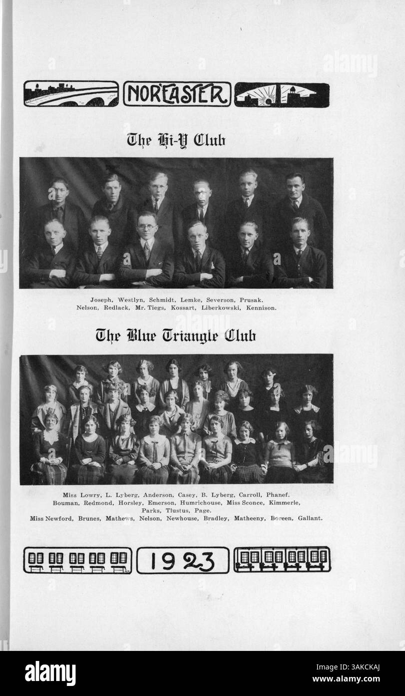 The 1923 edition of the Edison High School yearbook, Nor'Easter ...