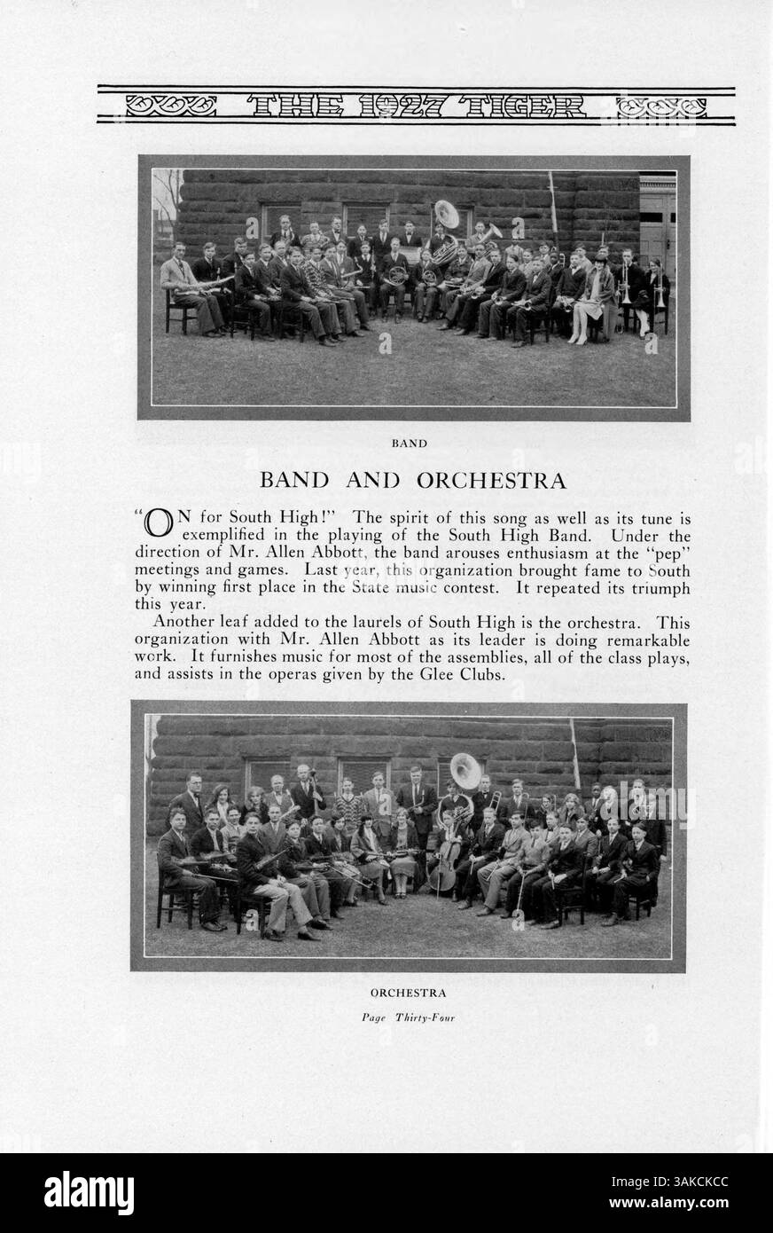 The 1927 South High School yearbook showcases the achievements and ...