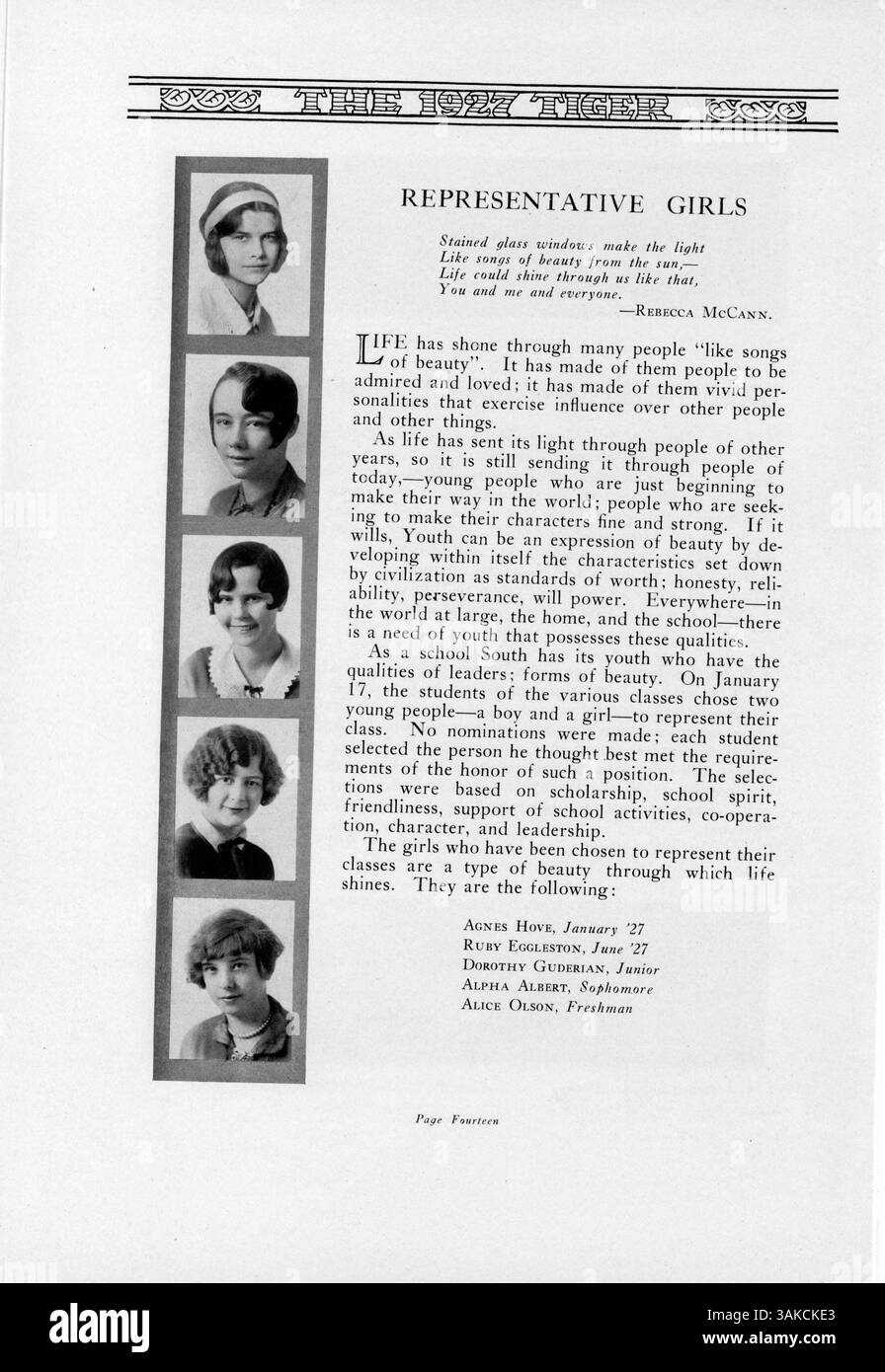 This high school yearbook from 1927 showcases students, teachers ...