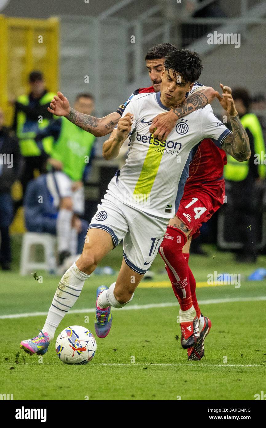 Correa joaquin FC Internazionale and Deiola Alessandro Cagliari during ...